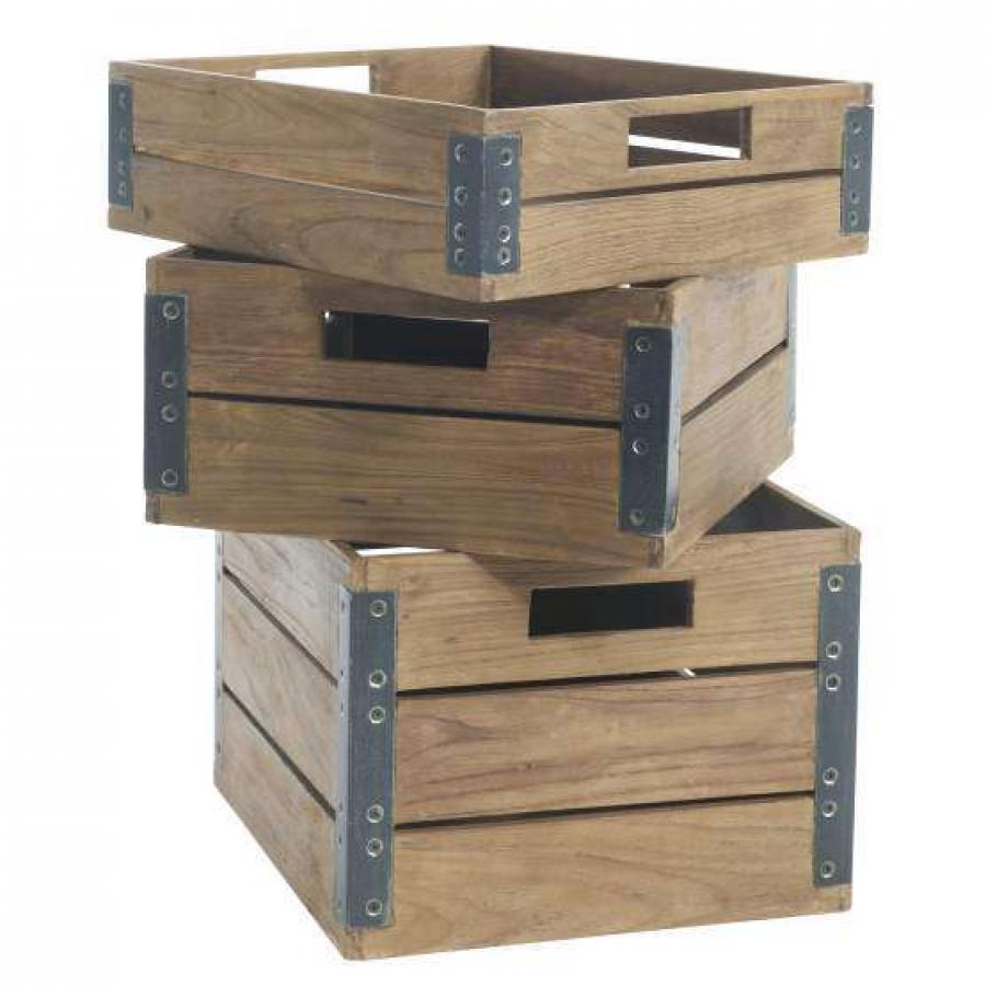 Opbergbox Large | Teak Deco